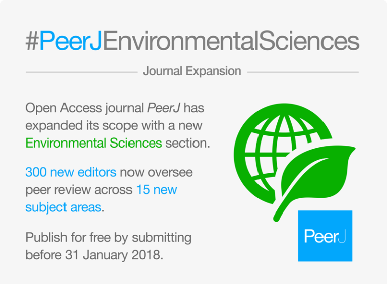 PeerJ expands! Peer-reviewed journal now includes 15 subject areas in ...