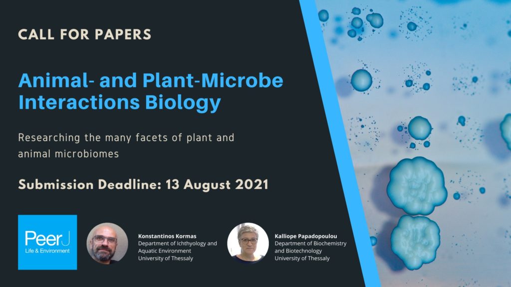 Call for Papers: Animal- and Plant-Microbe Interactions Biology – PeerJ ...